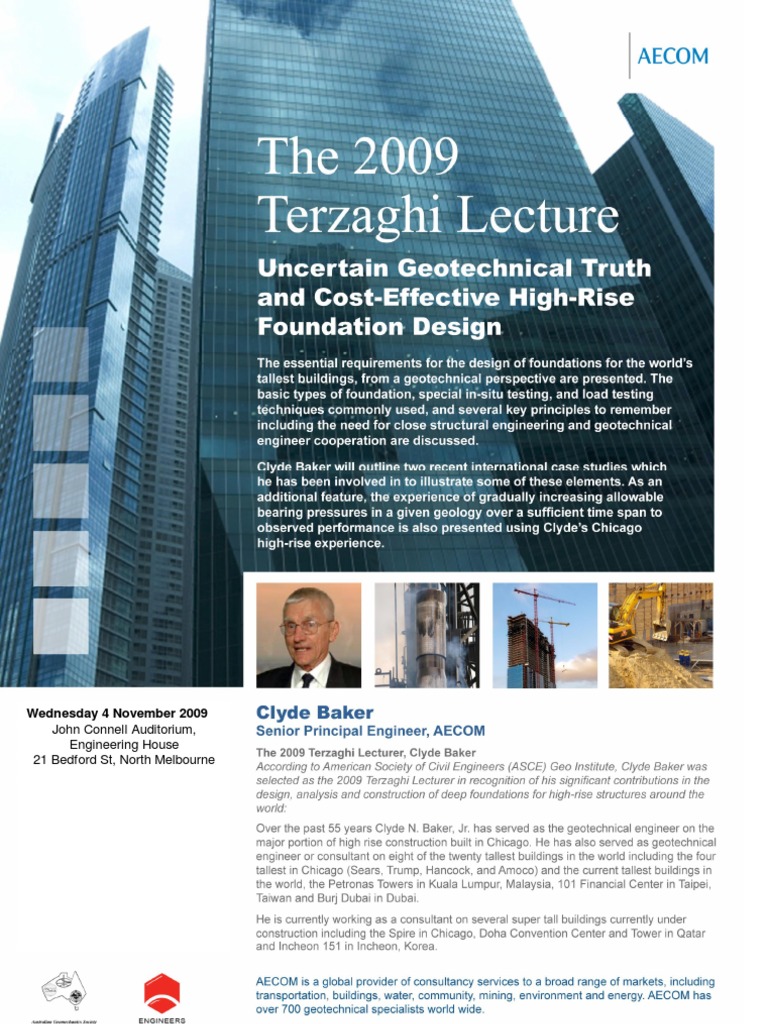 Terzaghi Lecture | PDF
