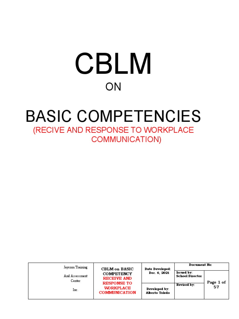 Recieve and Respond To Workplace Communication | PDF | Part Of Speech ...