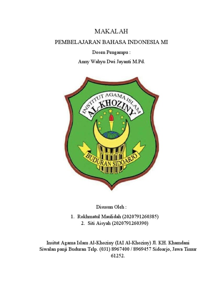 MAKALAH Bhs. Indonesia SMT 3 | PDF | Karier & Perkembangan | Kajian Bahasa Asing