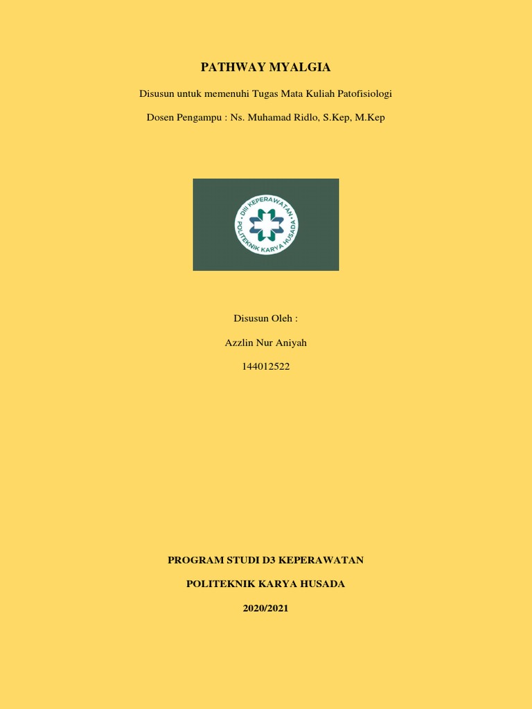 Pathway Patofisiologi Myalgia | PDF