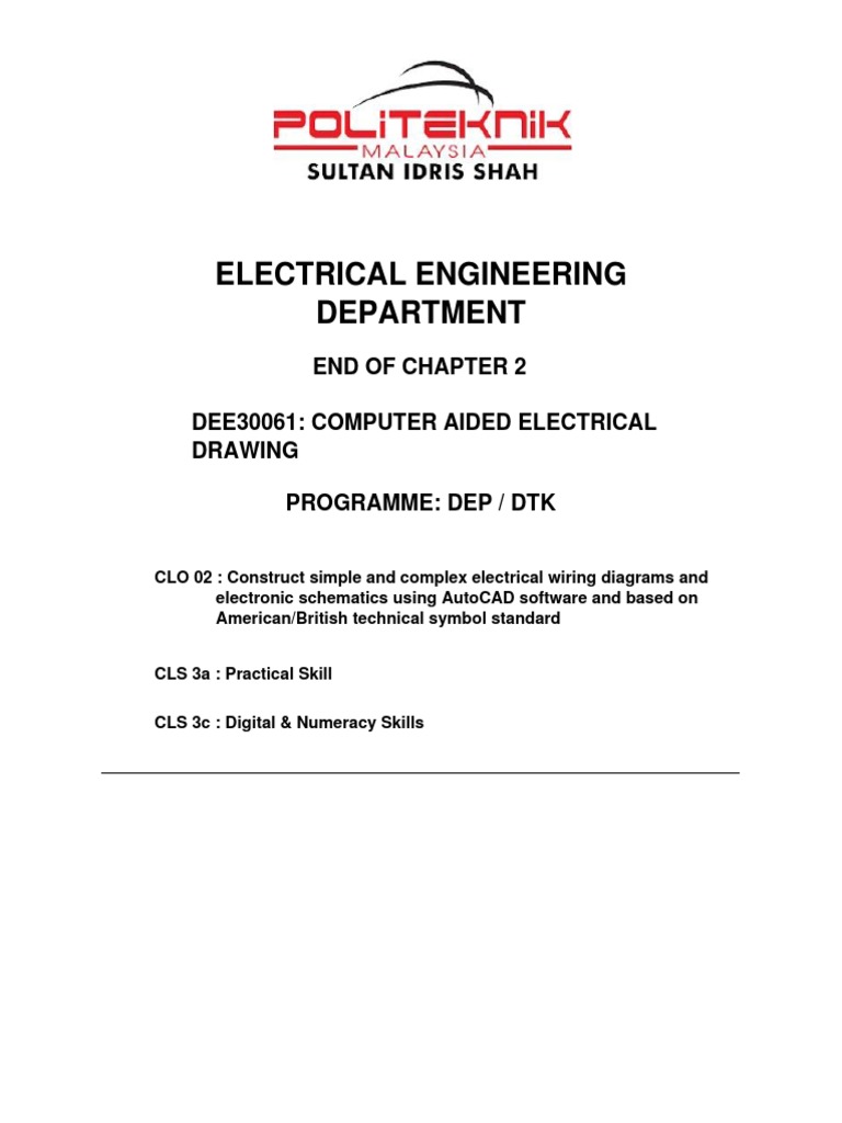 Electrical Engineering Department: End of Chapter 2 Dee30061: Computer ...