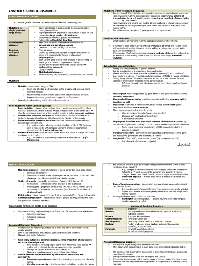 Robbins Pathology - Chapter 5 Trans | PDF | Genetic Disorder | Cholesterol