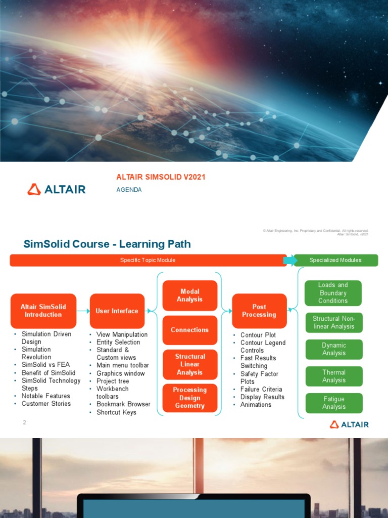 Altair Simsolid V2021: Agenda | PDF | Simulation | System Software