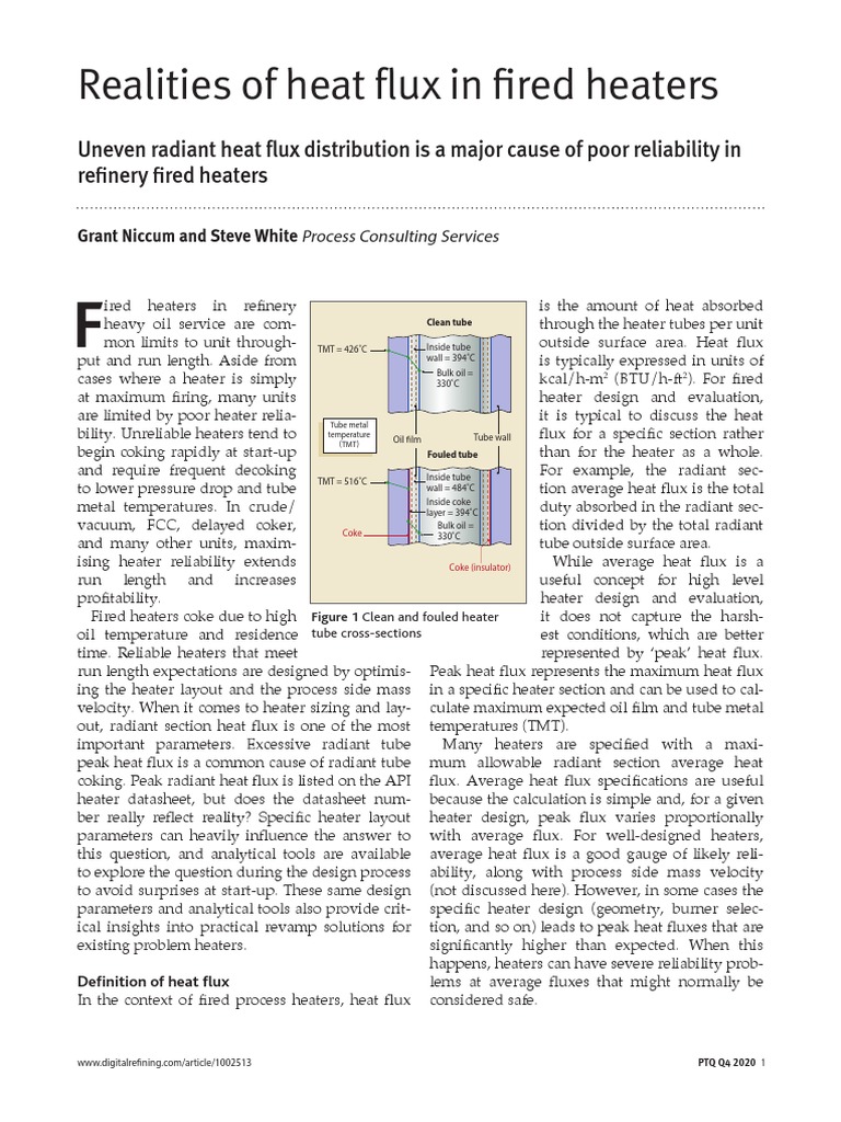 Realities of Heat Flux in Fired Heaters | PDF | Vacuum Tube | Heat