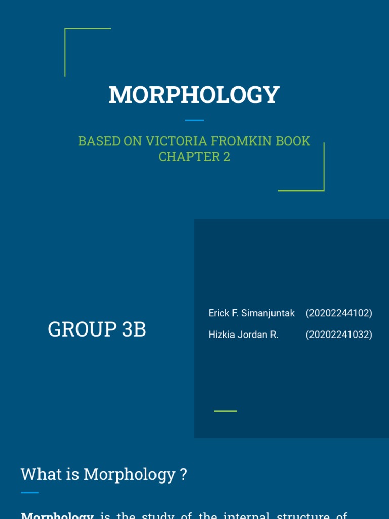 Morphology: Based On Victoria Fromkin Book | PDF | Word | Morphology ...