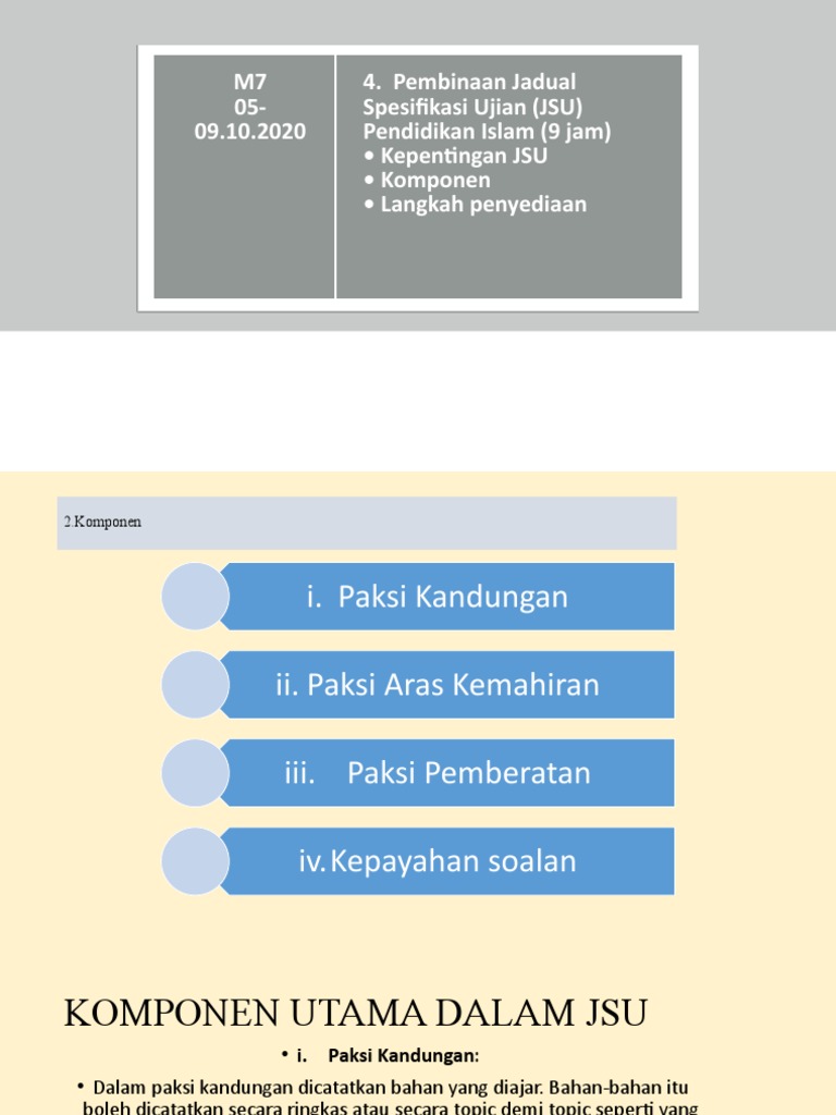 Pembinaan JSU Pendidikan Islam 2 | PDF