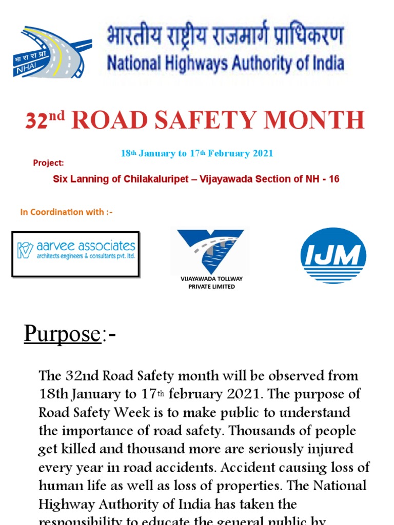 Road Safety Week Presentation | PDF | Traffic Collision | Road Traffic ...