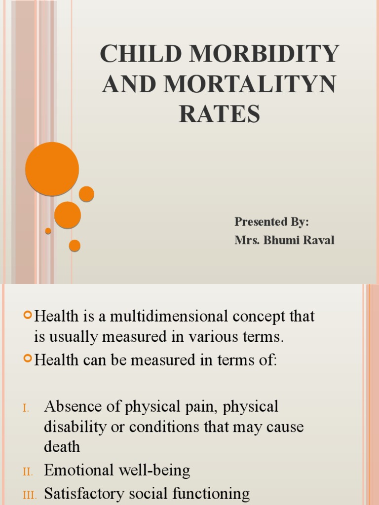 Child Morbidity and Mortality Rates Analysis | PDF | Infant Mortality ...