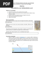 Experimento Fisica Refrexion | PDF | Reflexión (Física) | Refracción