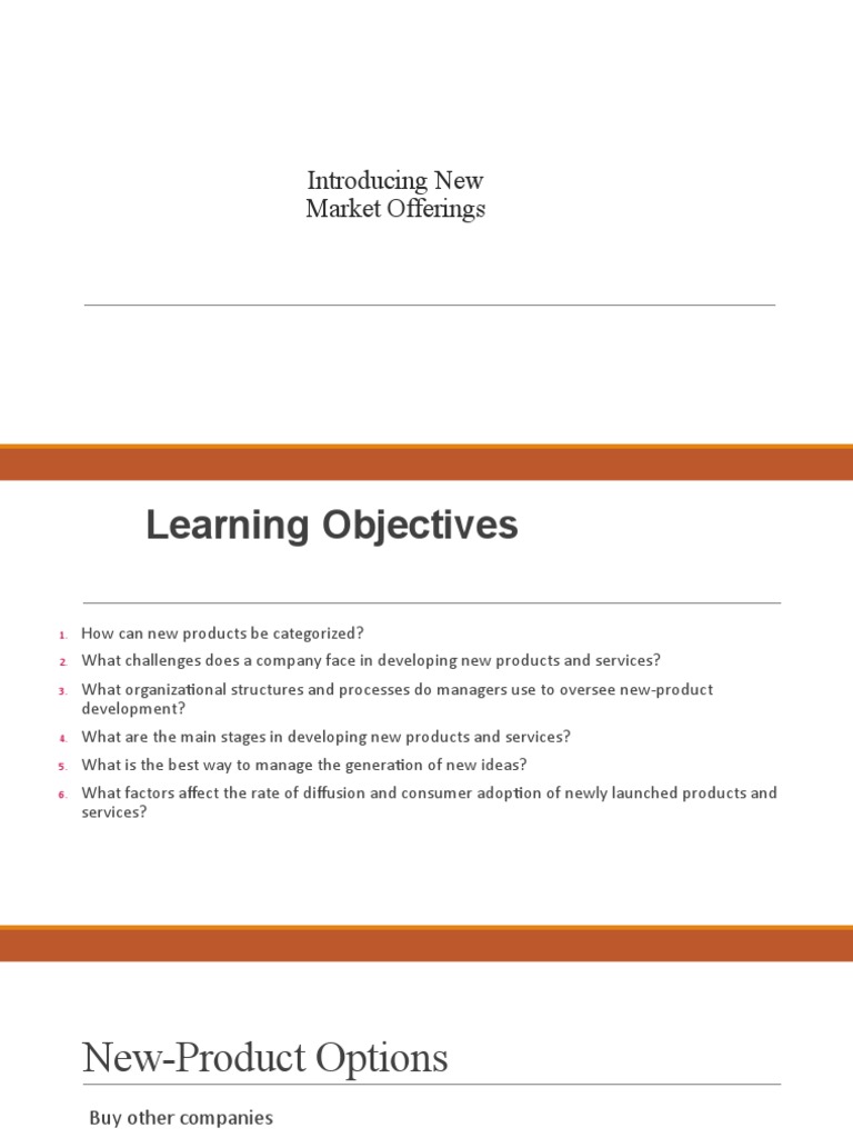 Chapter 2 - New Product Development | PDF | Marketing | Sales