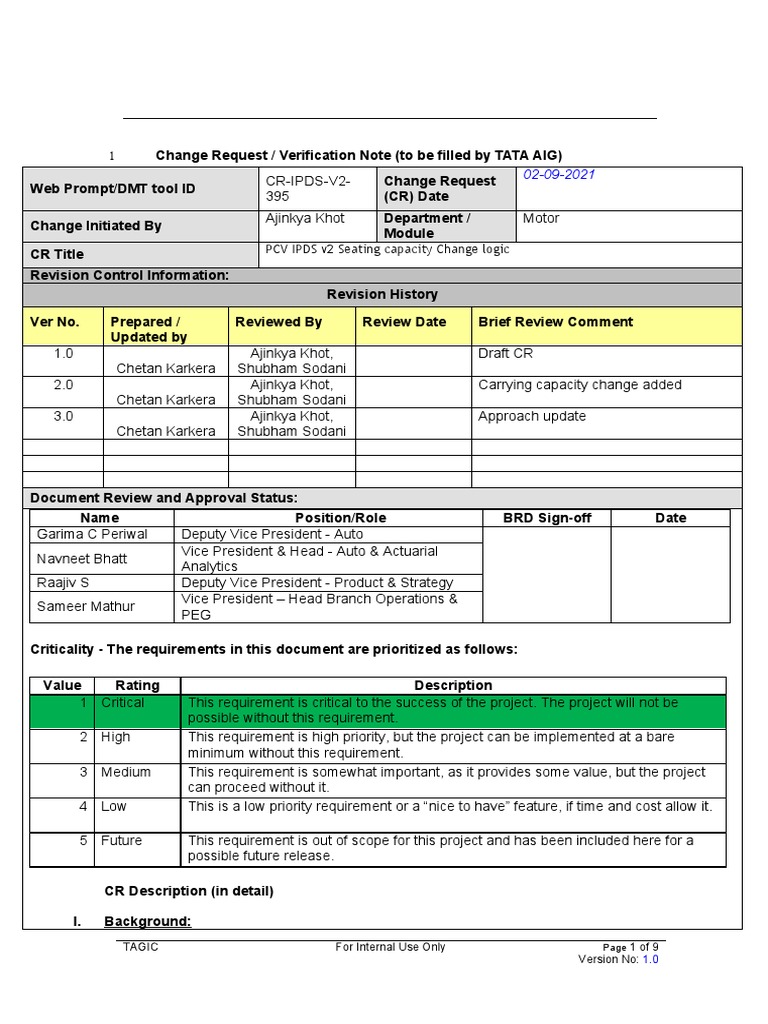 CR IPDS v2 395 PCV Seating Capacity v3.0 | PDF