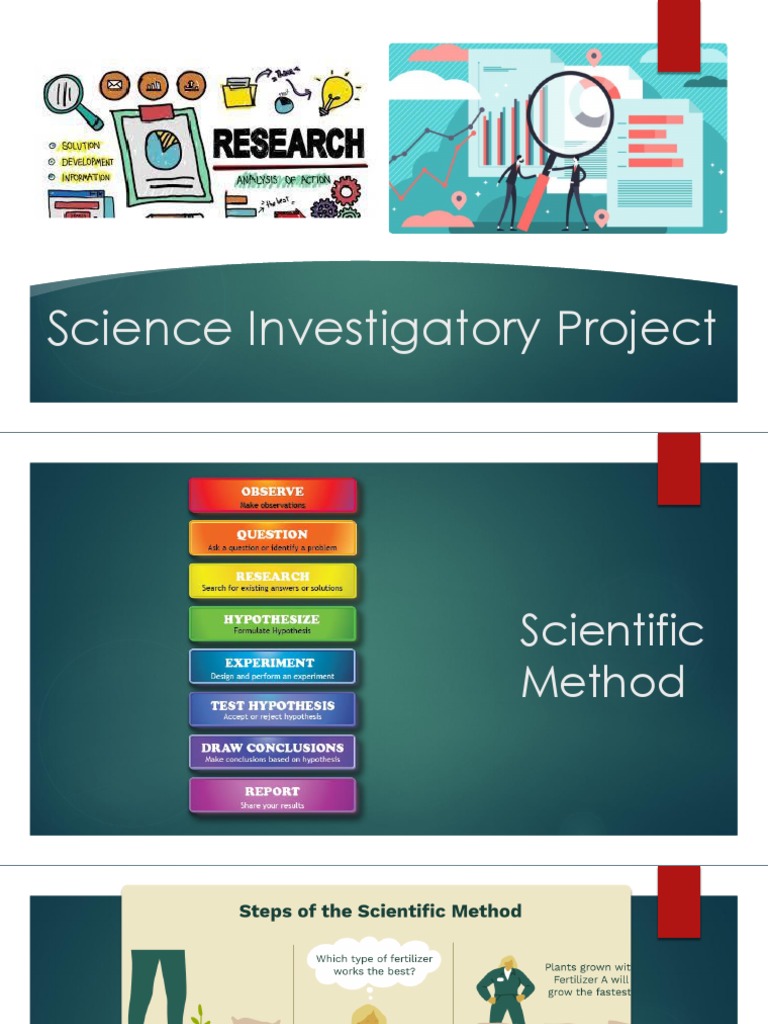 Science Investigatory Project Part 1 | PDF | Experiment | Data Analysis