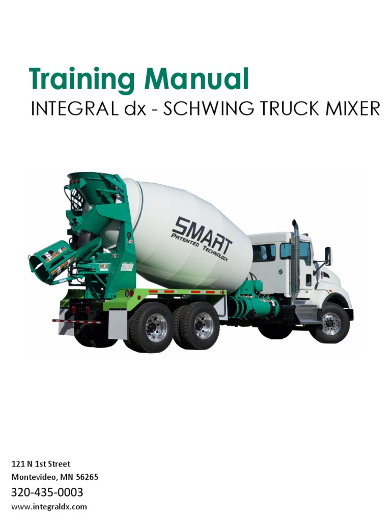 Concrete Truck Mixer Operators Manual | PDF | Horsepower | Decibel