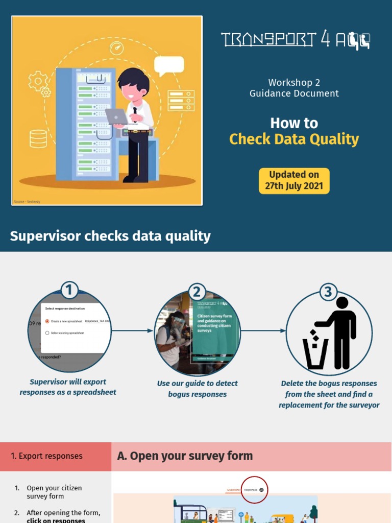 Guide To Check Quality of Citizen Survey Data | PDF | Microsoft Excel ...