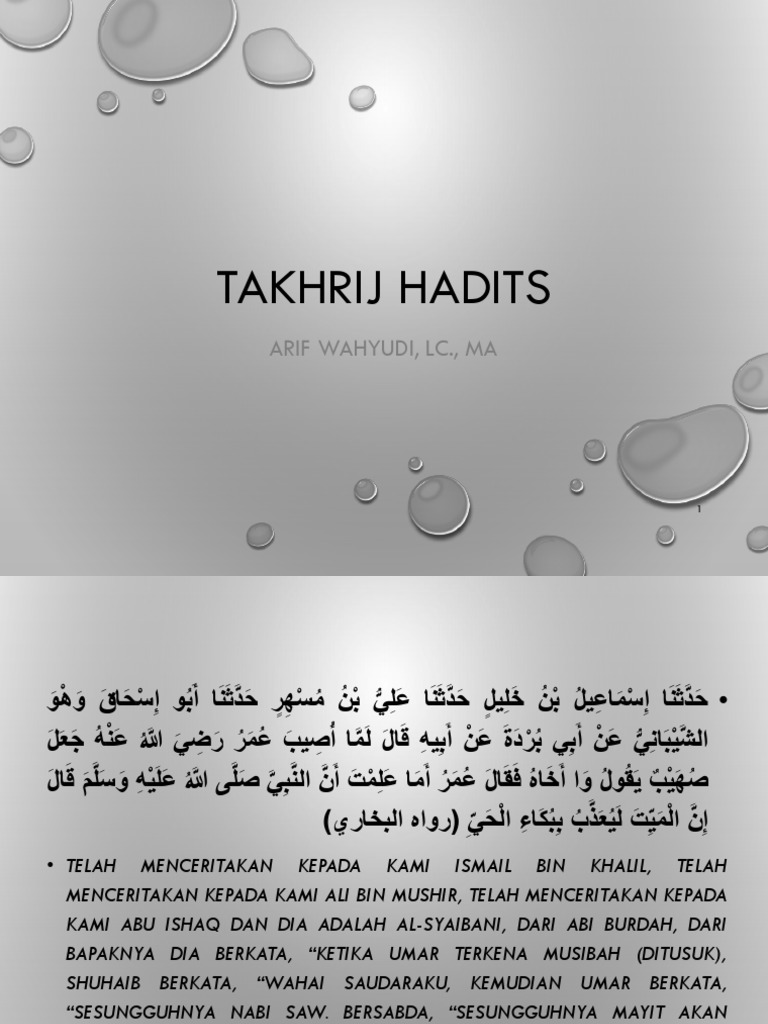Takhrij Hadits | PDF Takhrij Hadits | PDF