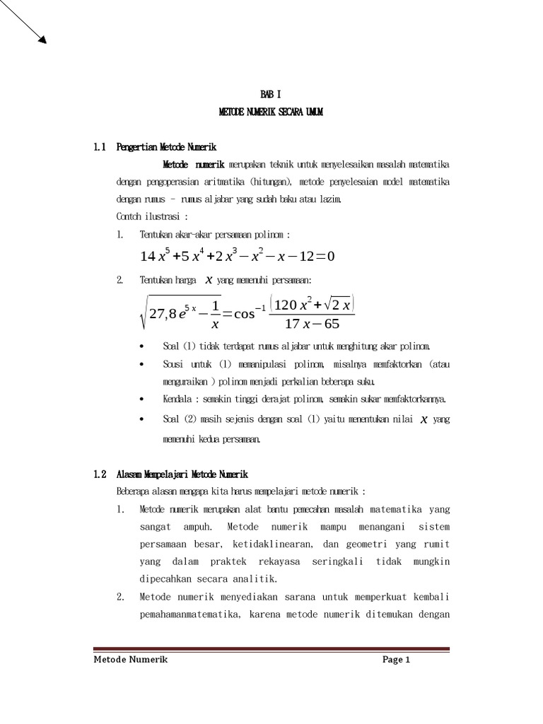 Metode Numerik | PDF