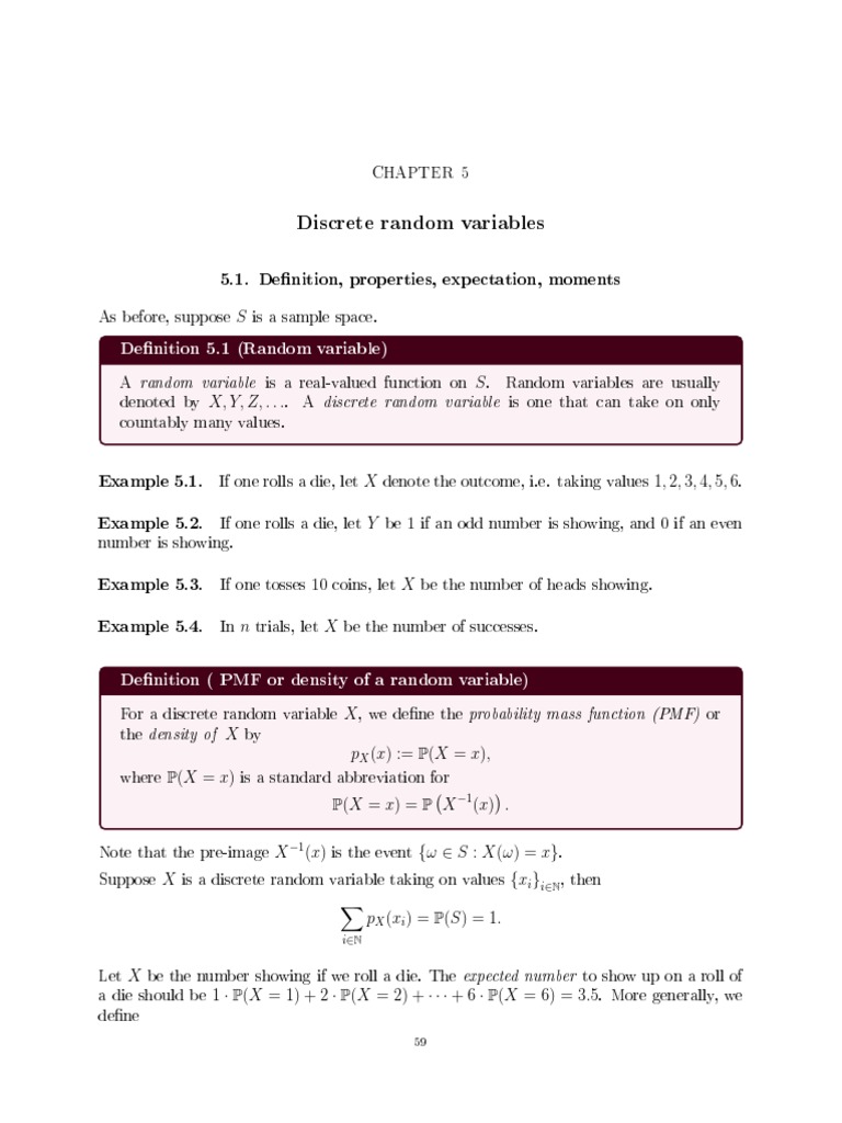 Discrete Random Variables | PDF | Probability Distribution | Variance