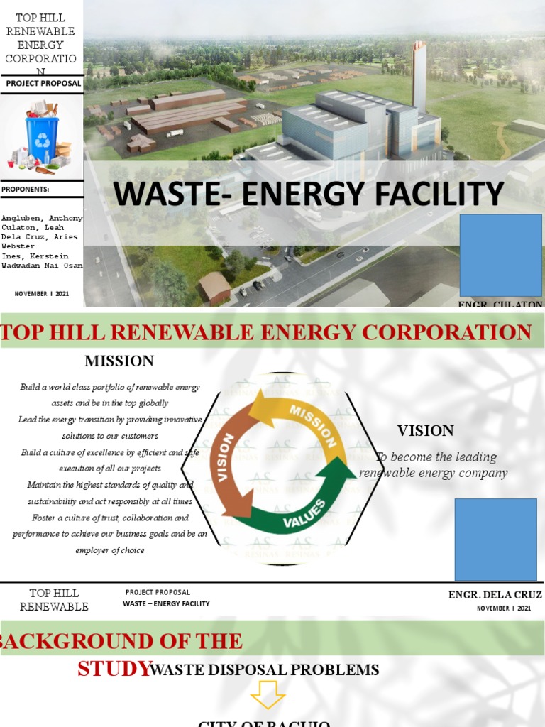 Project Proposal (Autosaved) | PDF | Waste | Renewable Energy