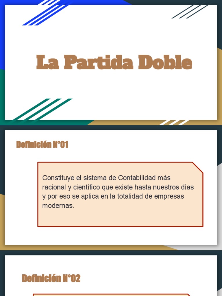 La Partida Doble - PPT | PDF | Contabilidad | Economias