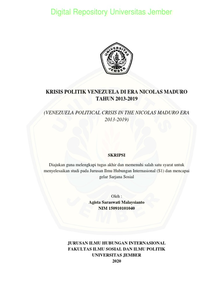 Agista Saraswati Malaysianto - 150910101040 PDF | PDF