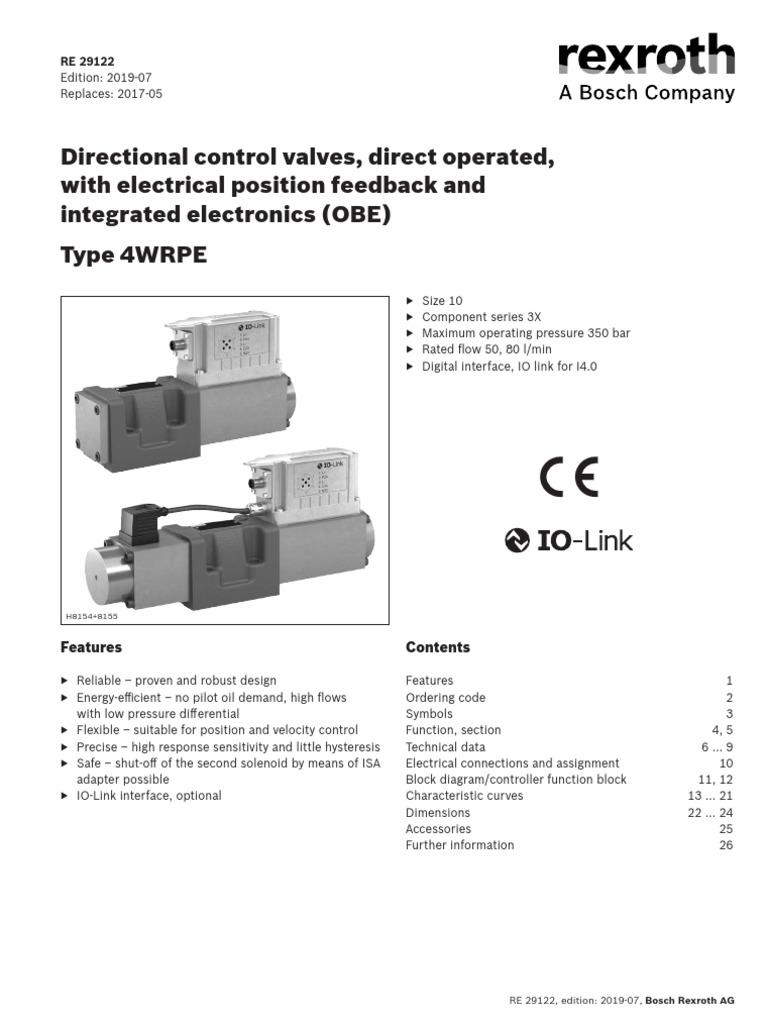 Directional Control Valves, Direct Operated, With Electrical Position ...