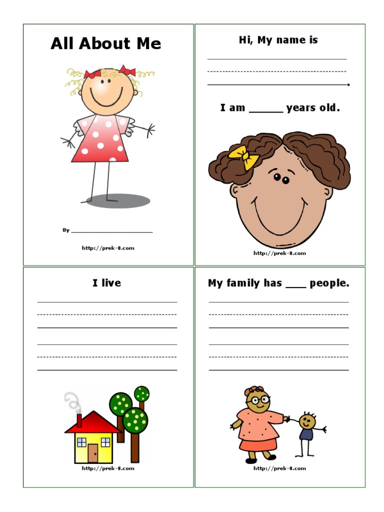 AllAboutMe MiniBook Girls | PDF