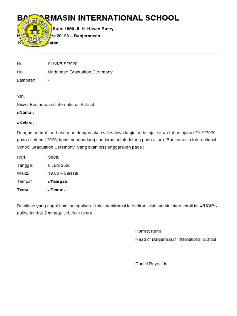 Master Surat Undangan | PDF
