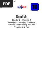 ENGLISH 10 Q2 Module 2 Lesson 2 | PDF | Question | Rhetoric