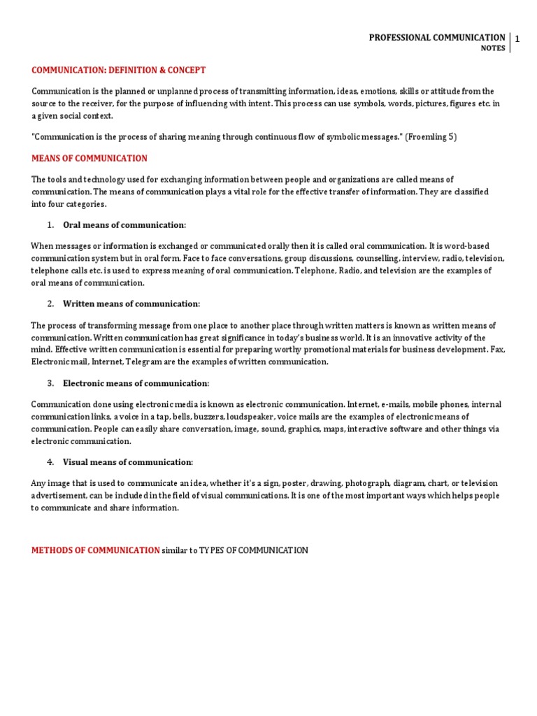 PComm - 01 Definition Means Process Elements | Download Free PDF ...