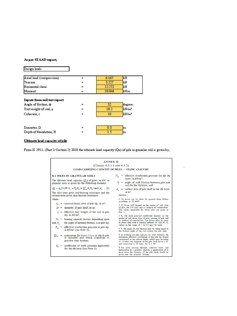 Pile Design | PDF | Deep Foundation | Stiffness