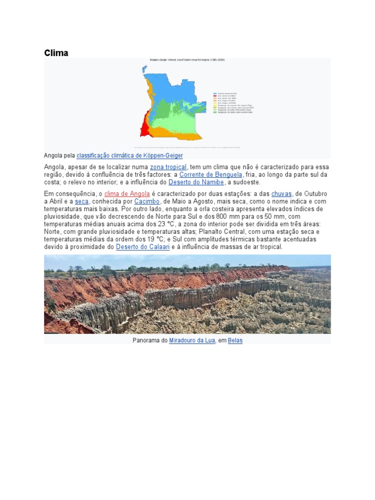 Clima Angola | PDF