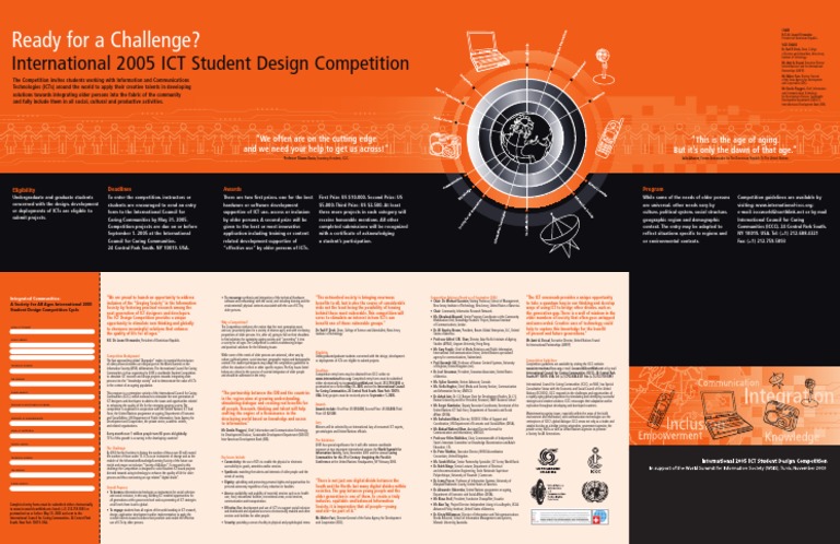 2005 ICT Student Competition Brochure | PDF | Information And ...
