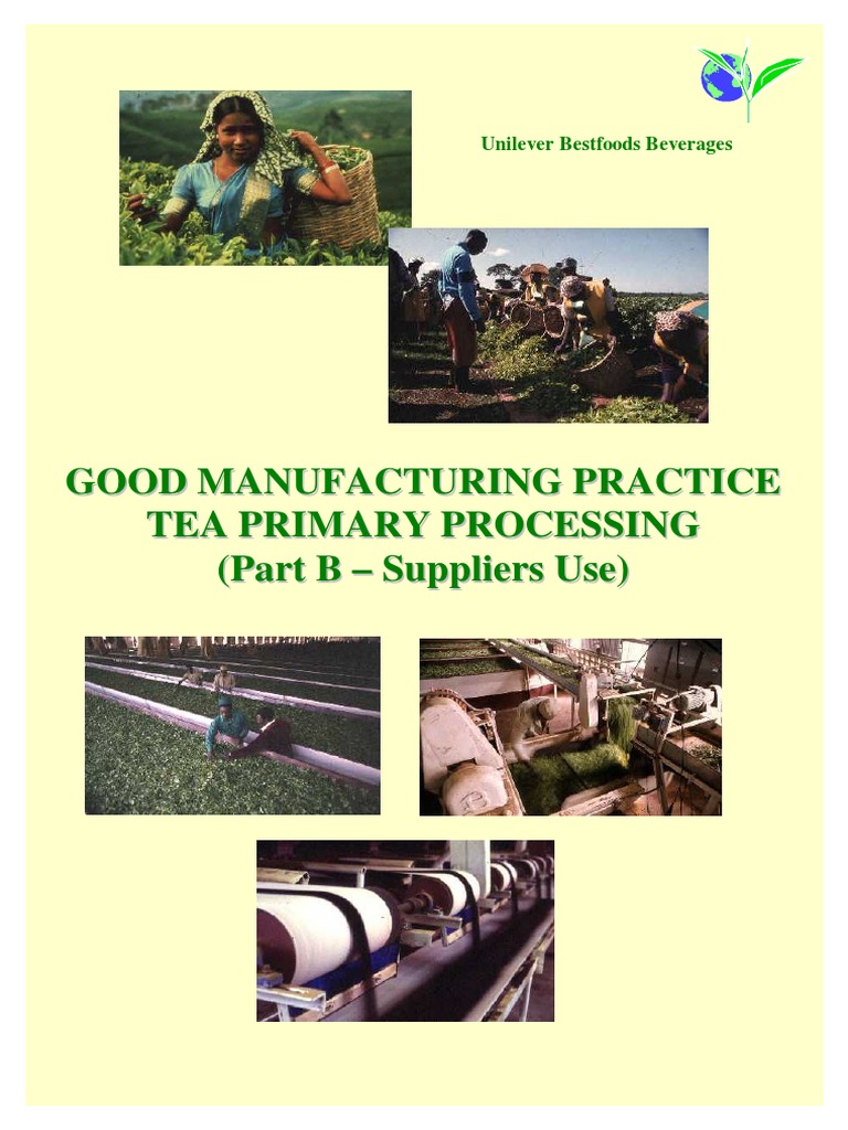 GMP for Tea Primary Processing | PDF | Packaging And Labeling | Foods
