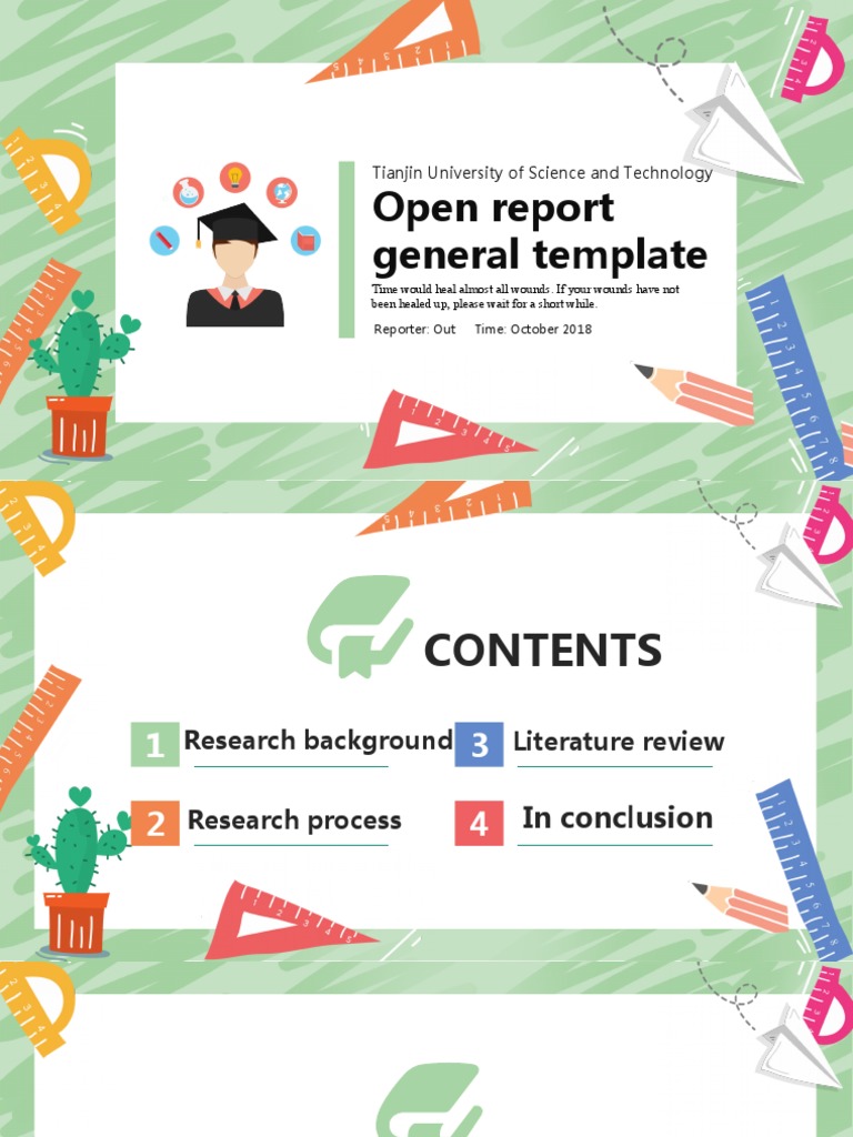 Open Report General Template: Tianjin University of Science and ...