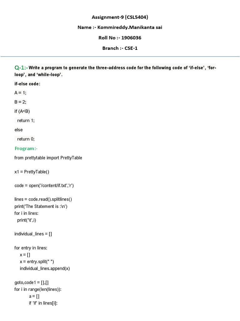Assignment-9 (CSL5404) Name:-Kommireddy - Manikanta Sai Roll No ...