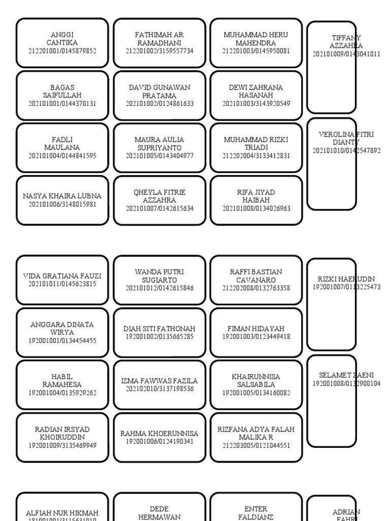 Nama Buat Sampul Raport | PDF