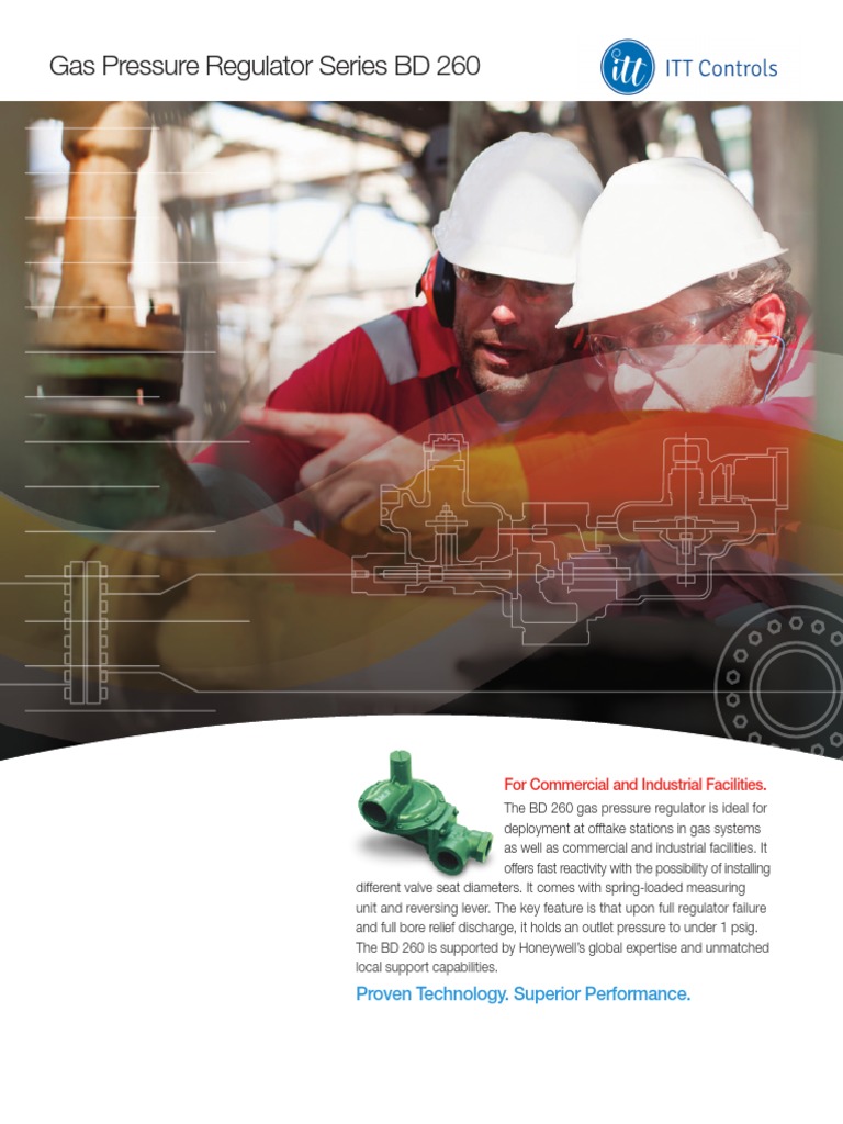 BD RMG 260 Gas Pressure Regulator | PDF | Valve | Chemical Engineering