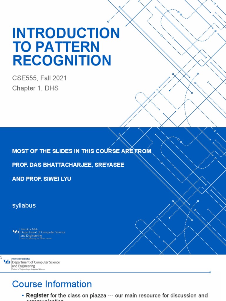 To Pattern Recognition Cse555 Fall 2021 Chapter 1 Dhs Pdf Pattern Recognition Deep Learning