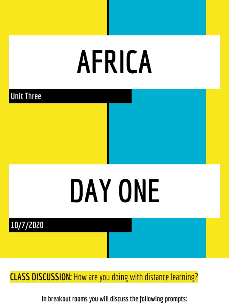 Global Studies - Unit 3 (Africa) - 1 | PDF | Democratic Republic Of The ...
