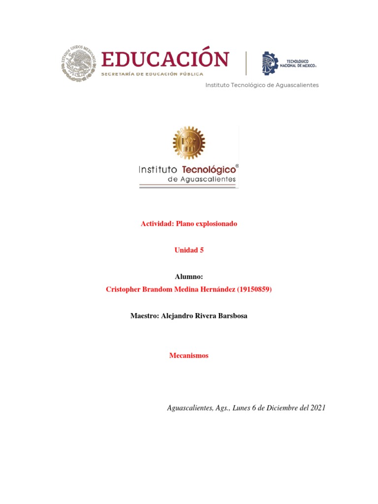 Plano Explosionado de un Gato en SolidWorks | PDF | Métodos y ...