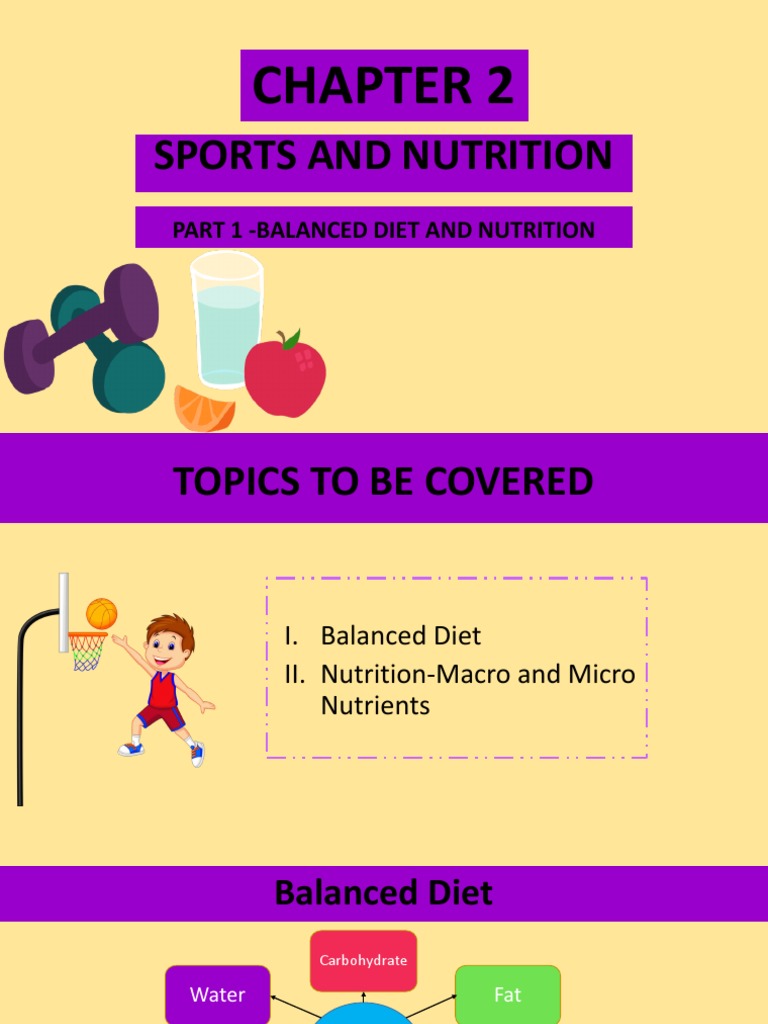 CH-2 Sports and Nutrition Part 1 | PDF | Nutrients | Human Nutrition
