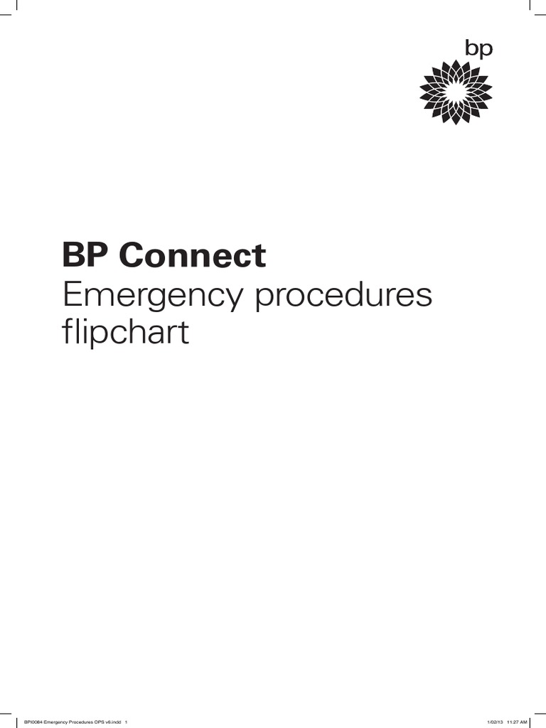 BP Emergency Procedures Flipchart | PDF | Emergency | Liquefied ...
