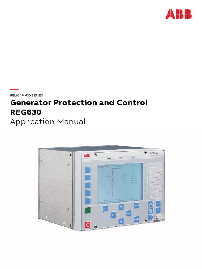 Generator Protection and Control REG630: Application Manual | PDF ...