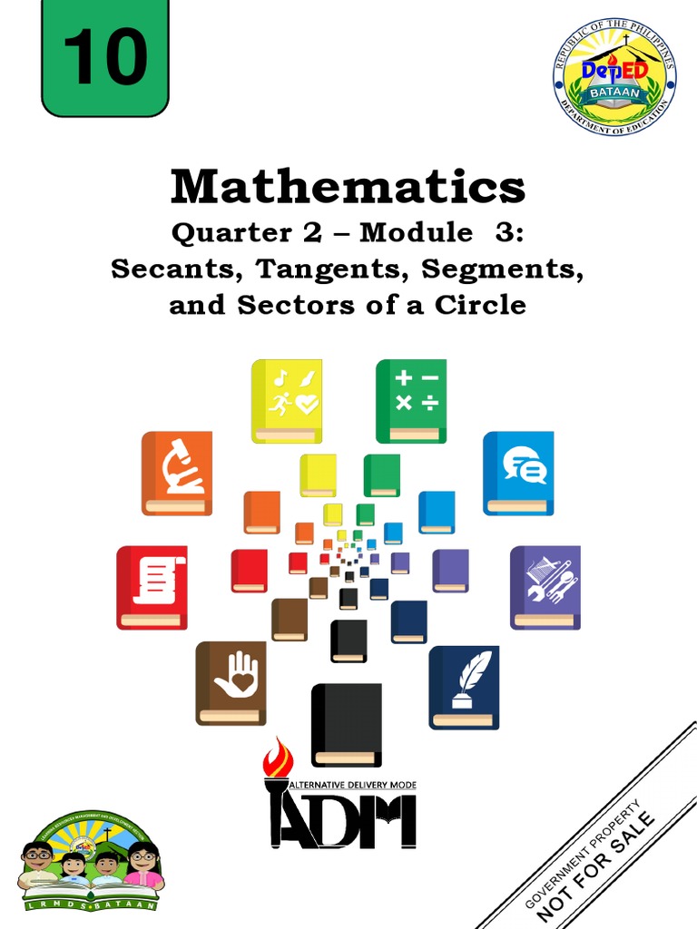 Math10 q2 Mod3 SecantsTangentsSegmentsAndSectorsOfACircle v1 | PDF | Circle | Tangent