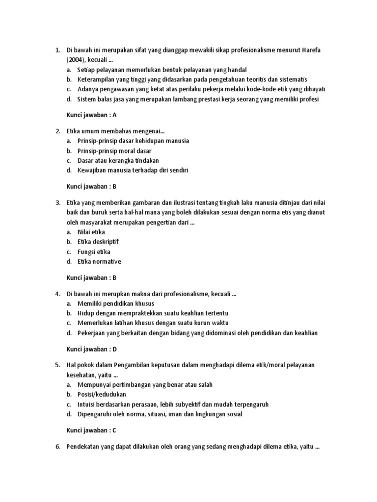 Contoh Soal MK Kepemimpinan | PDF