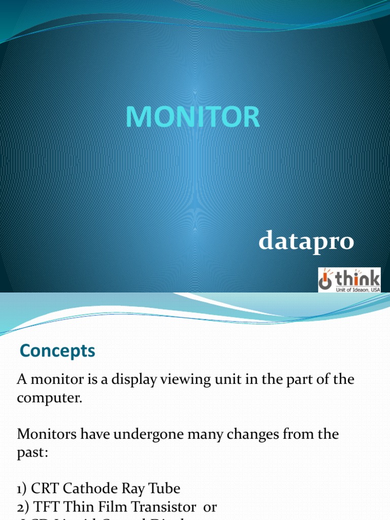 Moniters | PDF | Computer Monitor | Liquid Crystal Display
