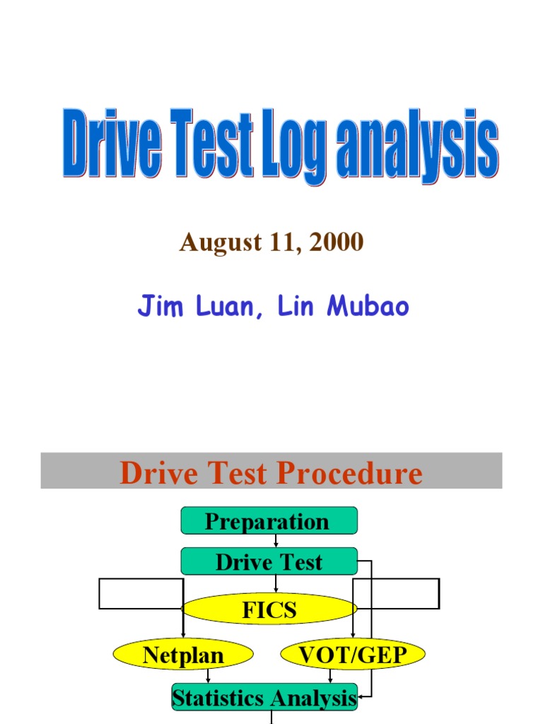 Drive Test Analysis and Procedures | PDF | Radio Technology | Computing