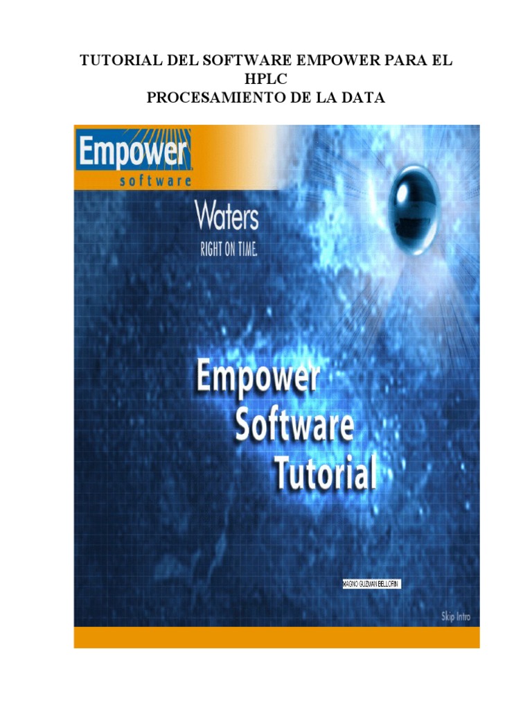 Tutorial Del Software Empower para El HPLC-1 | PDF