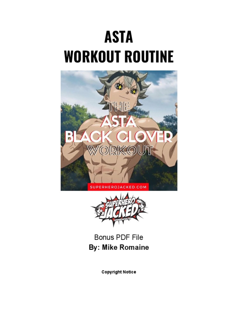 Asta Workout PDF | Download Free PDF | Kettlebell | Management Of Obesity