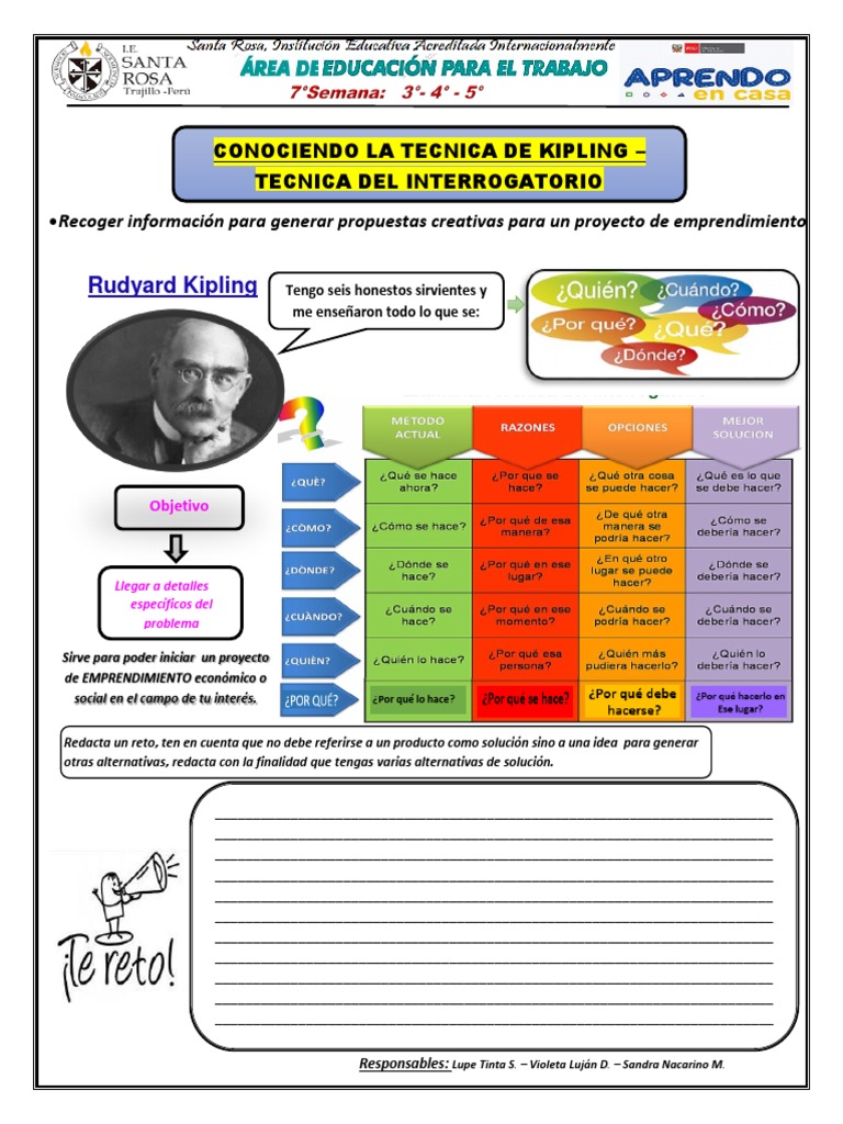 Semana 7 TÉCNICA DE KIPLING | PDF | Cognición